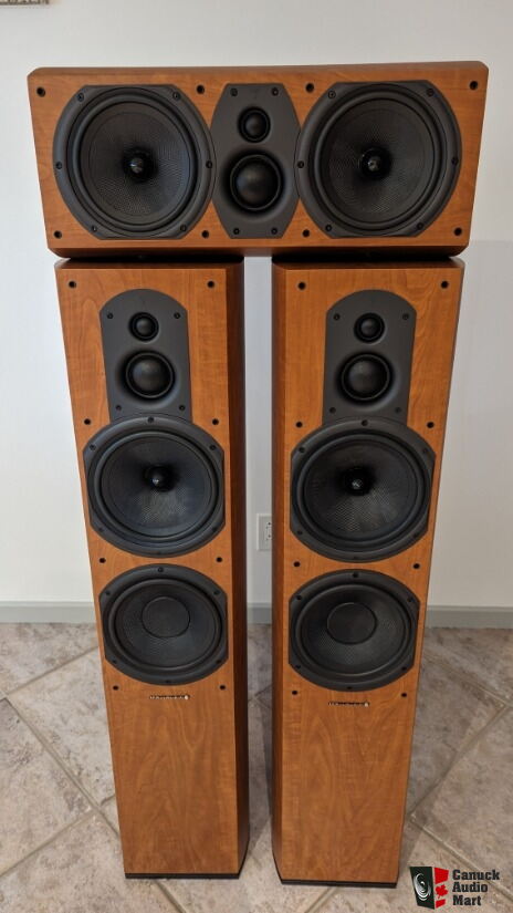 Wharfedale Diamond 9.6 floor and matching 9.CM center 3-way speakers in ...
