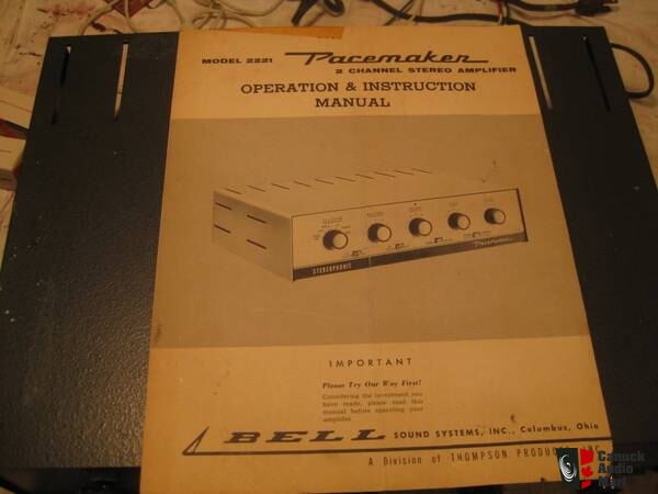 Clean Vintage BELL Pacemaker Stereo tube Amp...Serviced Photo #5127324 ...
