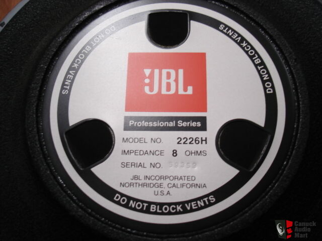 15" JBL 2226H drivers in JBL SR4700 cabinets Photo #5128290 - Canuck ...