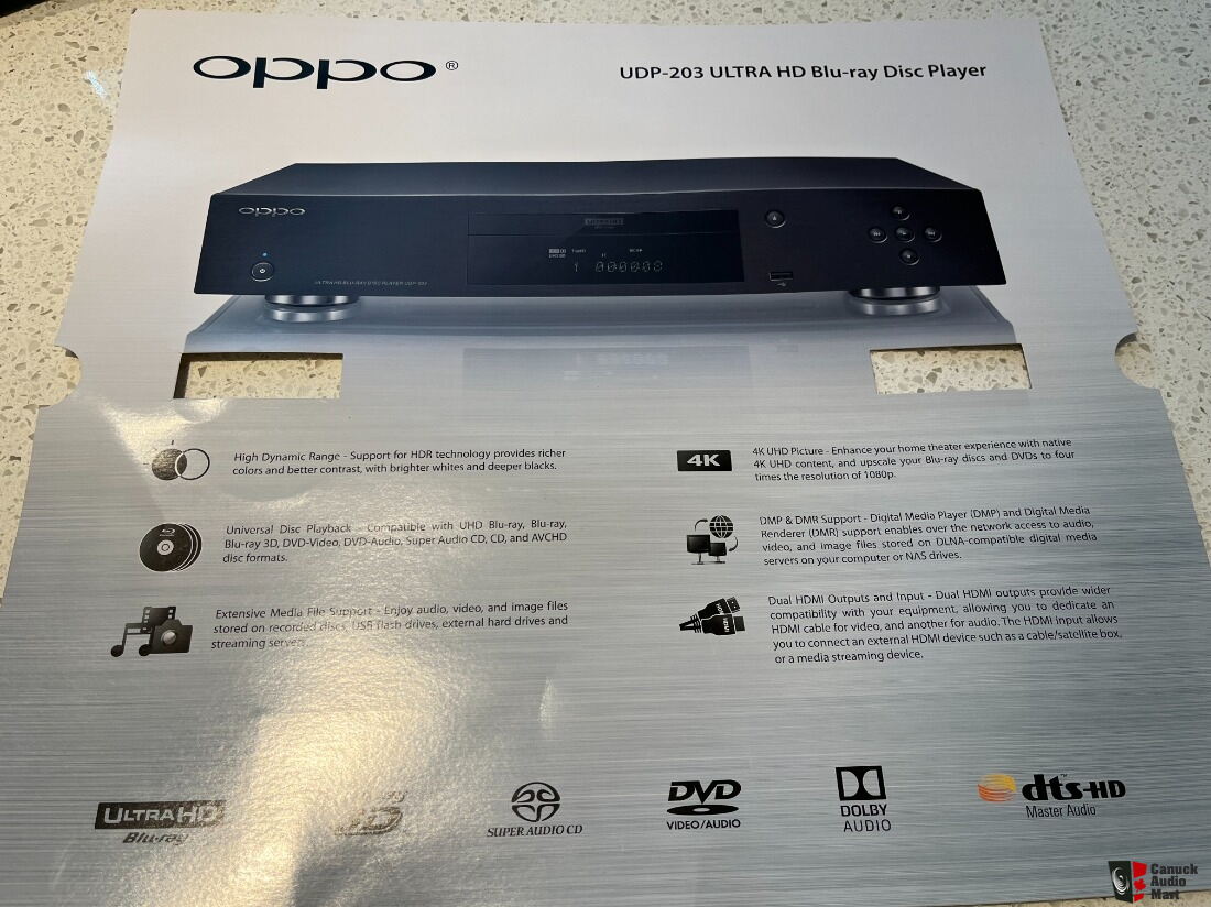 OPPO 203 + VanityHD + Furutech IEC + LPS + solid core internal wires ...