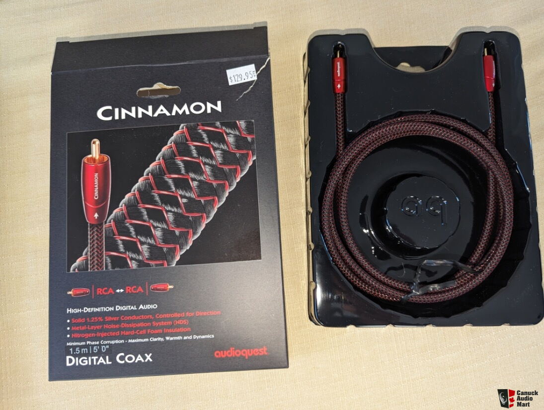 Audioquest Cinnamon RCA Digital Coax 1.5 m For Sale - Canuck Audio Mart