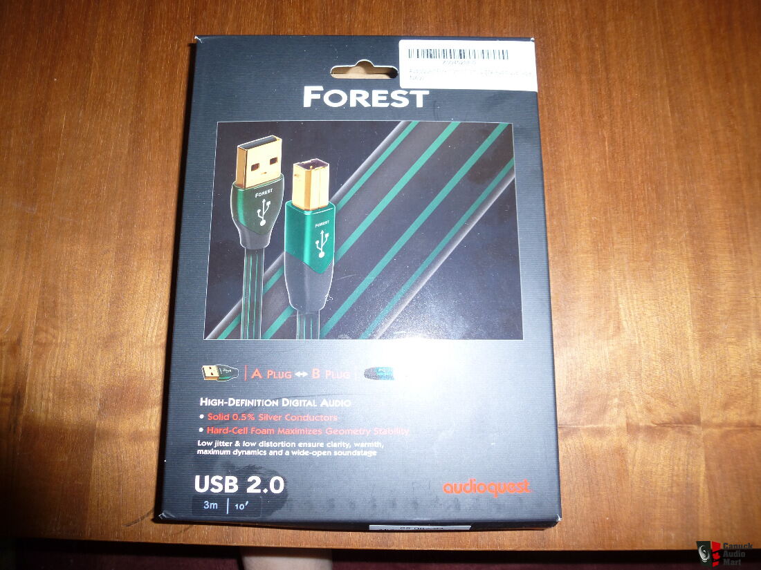 Audioquest Forest 3 meter USB cable. A to B For Sale - Canuck Audio Mart