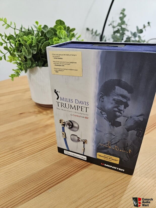 Rare Monster Milles Davis Trumpet Jazz in-ear headphones For Sale - US ...