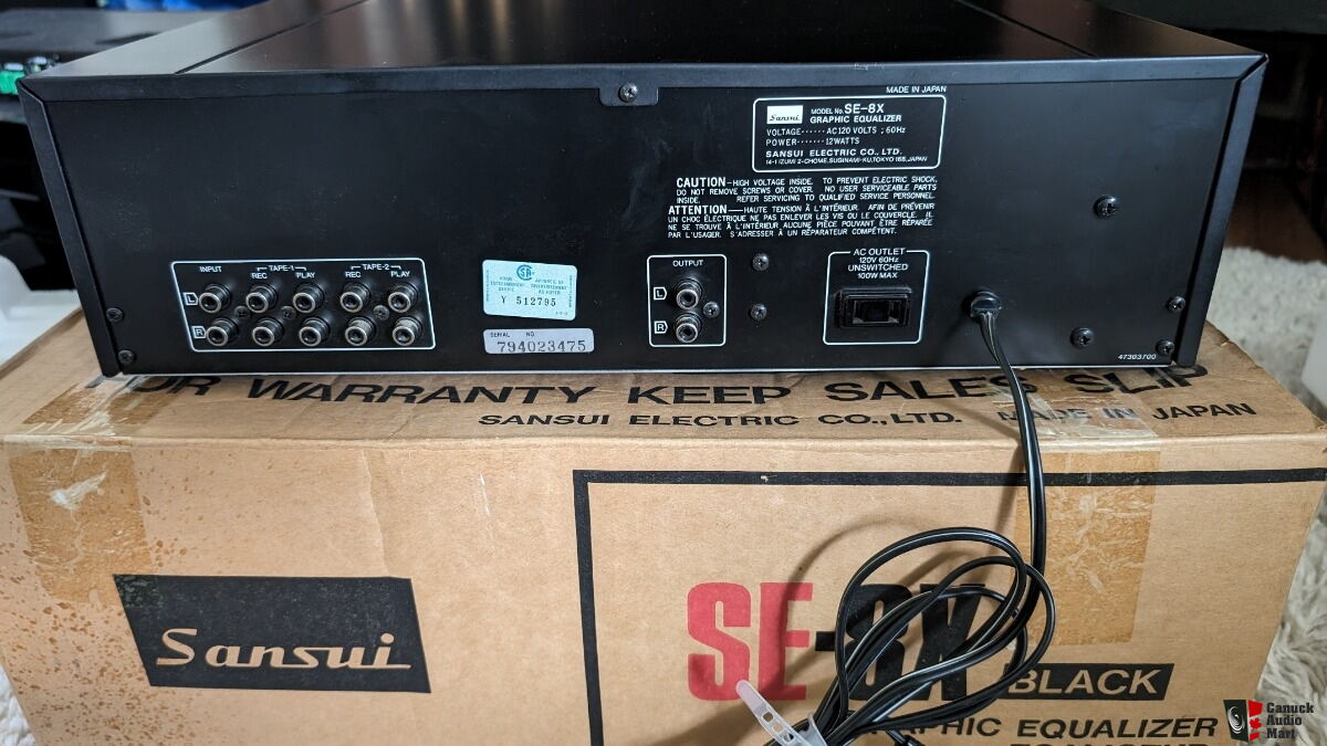 IMMACULATE, in box Sansui SE-8X 10 band graphic equalizer