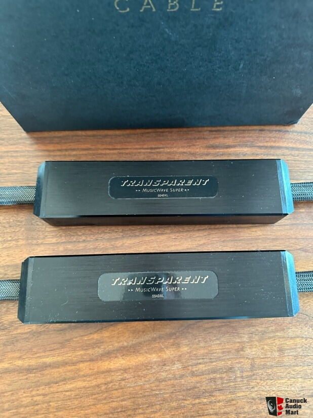 Transparent XL Speaker Cable 10' Spade ends - Excellent condition ...