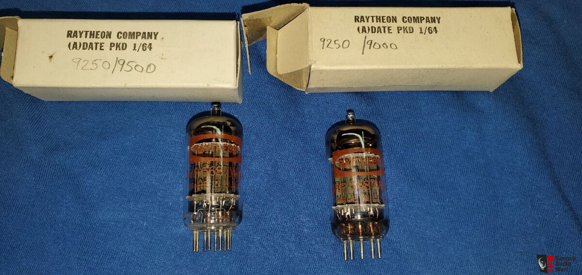 Pair of 5687 Raytheon tubes For Sale - Canuck Audio Mart