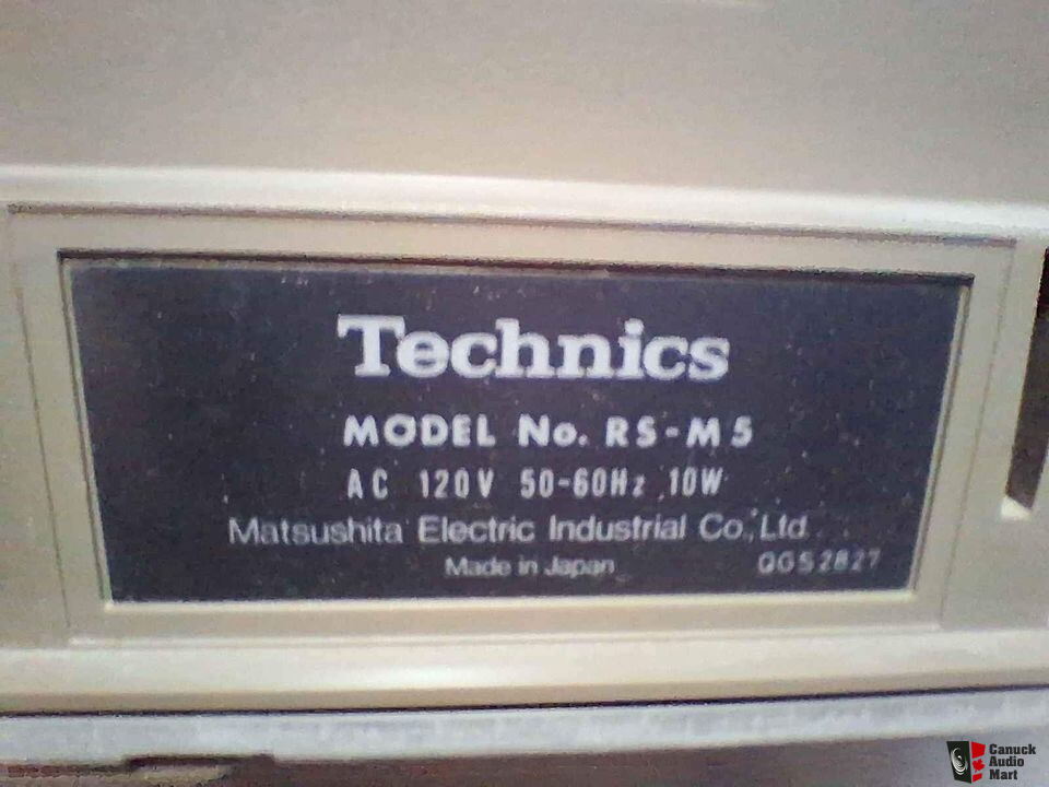 Vintage Technics RS-M5 TAPE DECK Photo #5148152 - Canuck Audio Mart