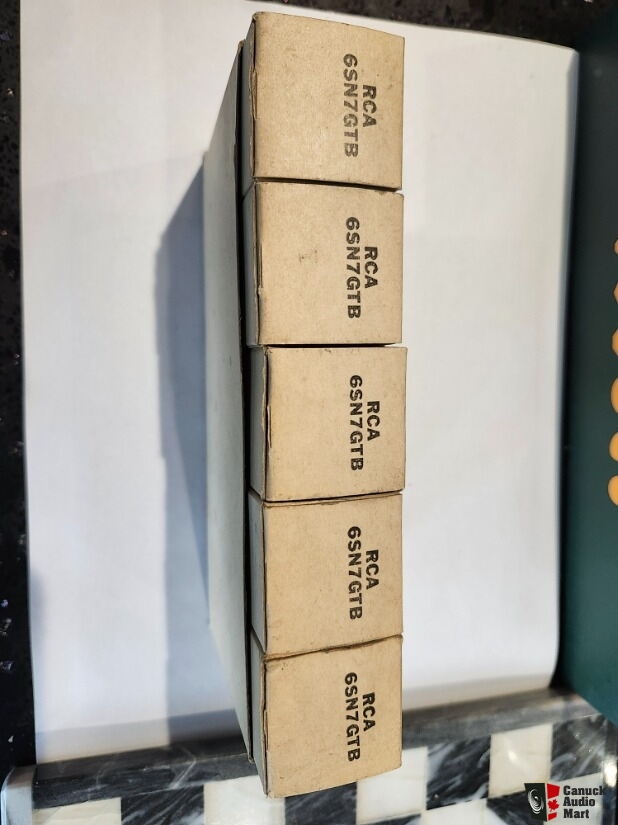 1 Sleeve of NOS RCA Coin base 6sn7gtb Tubes For Sale - Canuck Audio Mart