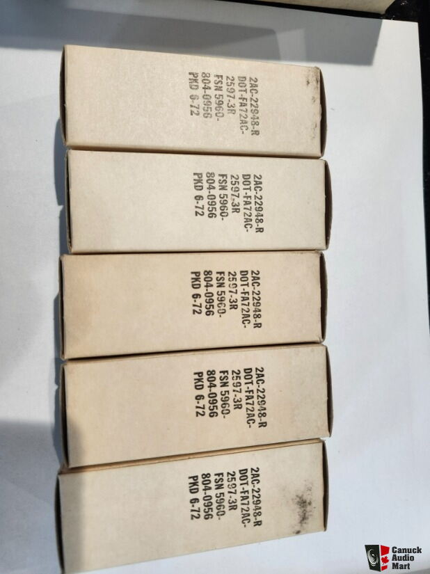 1 Sleeve of NOS RCA Coin base 6sn7gtb Tubes Photo #5149292 - Canuck ...