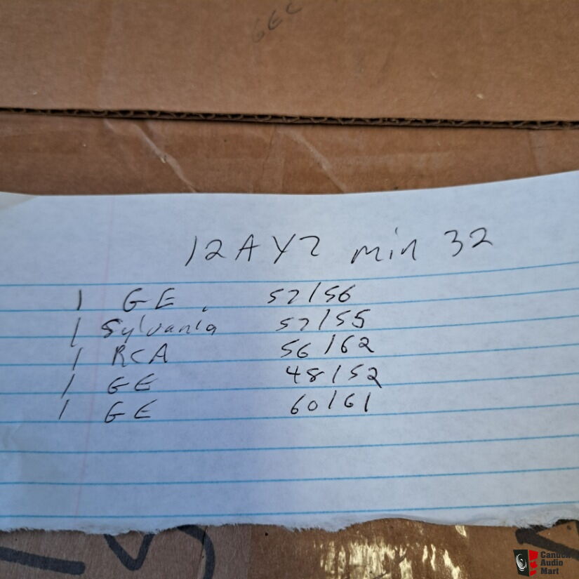 12ay7 tubes Todays special, 10 each first page sold Photo #5309932 ...
