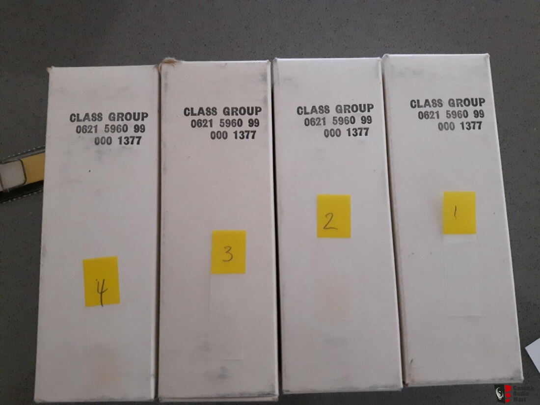 Four NOS/NIB Same Batch Military Spec (CV1377) British Mullards GZ34 ...