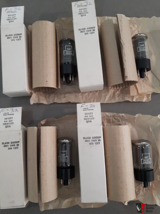 Four NOS/NIB Same Batch Military Spec (CV1377) British Mullards GZ34 ...