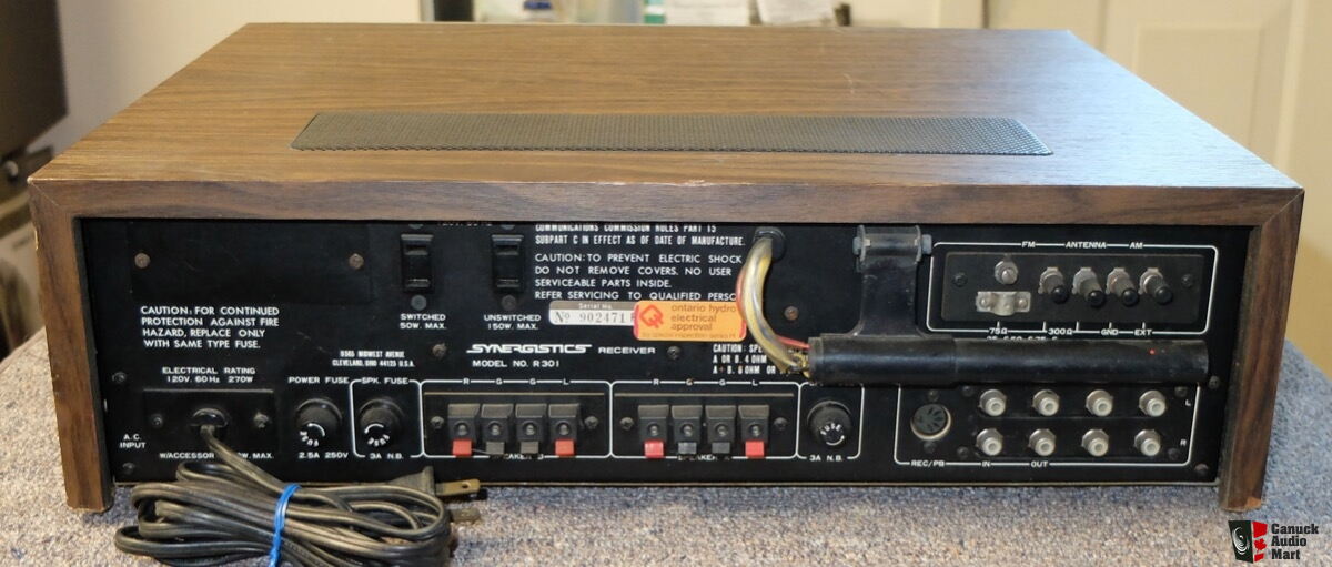 Synergistics AM-FM Stereo Receiver R301 1970's $180 Photo #5158408 - US ...