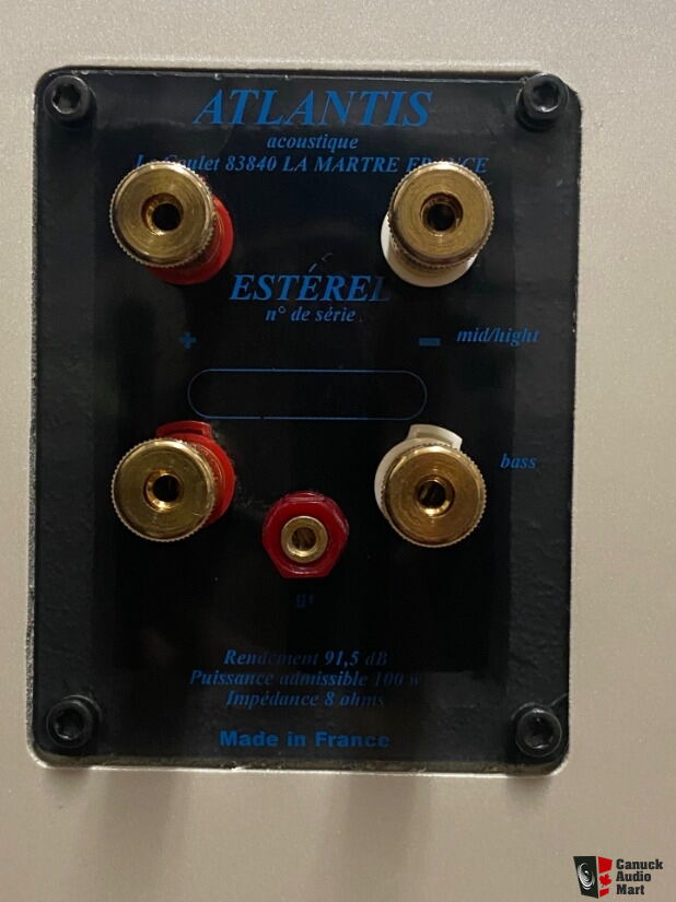 Atlantis Acoustique Esterel speakers (rare) Photo #5159694 - UK Audio Mart
