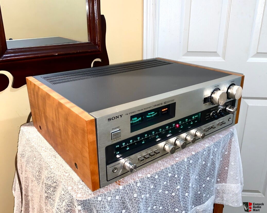 Vintage Sony 80 WPC Stereo Receiver in Cherry STR-6800S