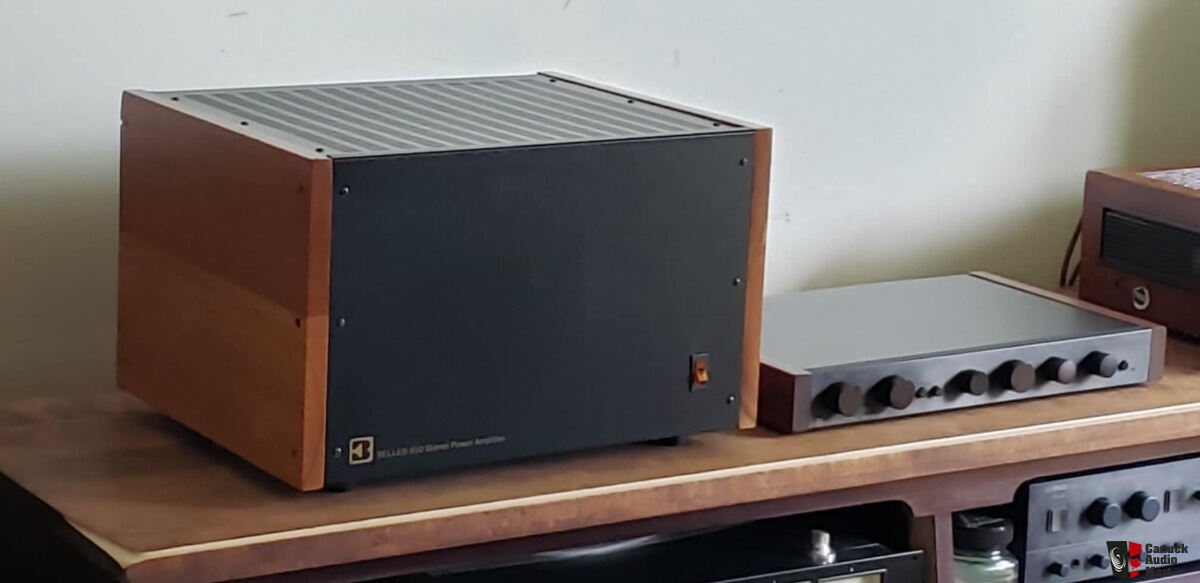 Belles Research 450 MOSFET power amplifier + XLM preamp Photo #5161673 ...