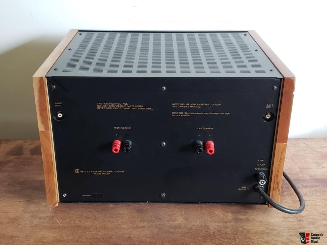 Belles Research 450 MOSFET power amplifier + XLM preamp Photo #5161665 ...