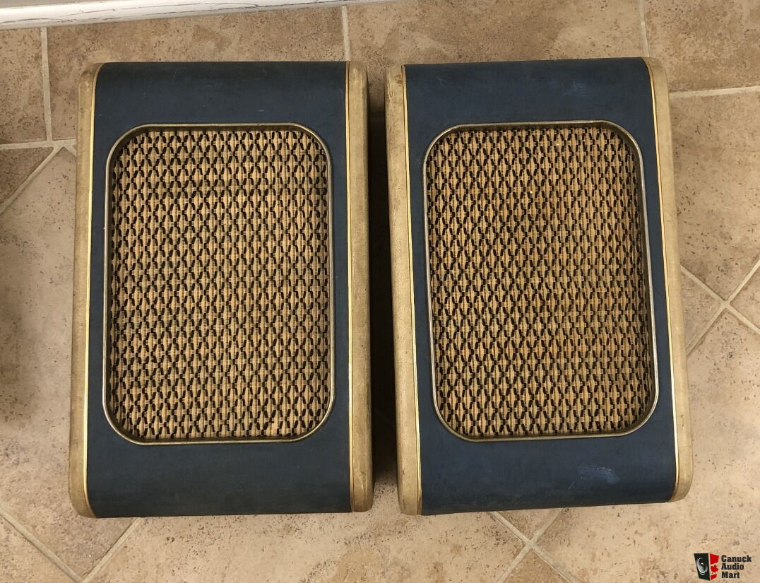 Pair of ELAC Full Range Speakers w Alnico Magnets; Made in England ...
