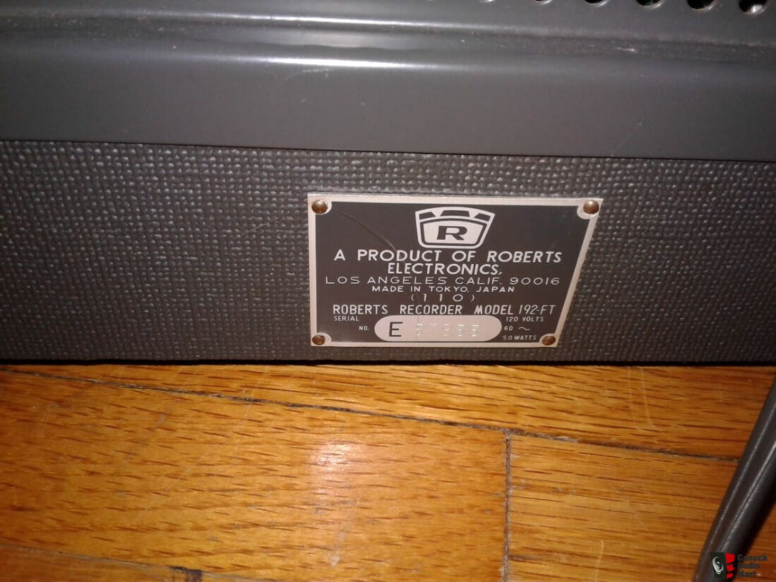 Roberts (Akai) 192FT 7inch Mono Tube Reel to Reel Tape Recorder/Player ...