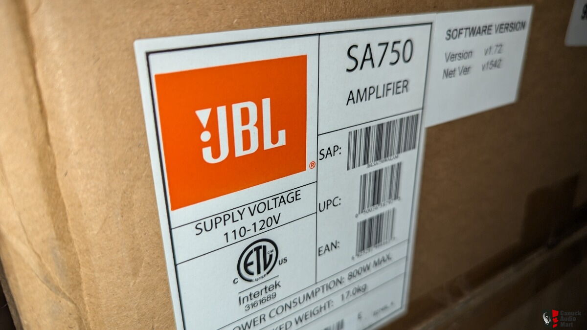 JBL SA750 all in one integrated amp....under 10 hours of use....$2100 ...