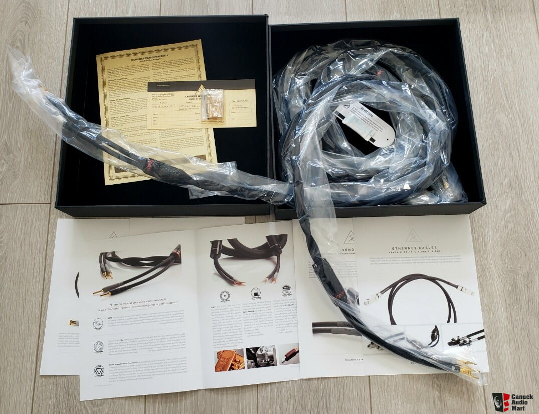 NEW Shunyata Research Delta V2 Full-Range Speaker Cables 2.5M For Sale ...