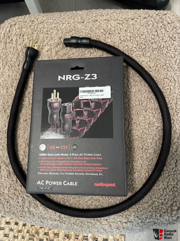 AudioQuest - NRG-Z3 Power Cable 1M For Sale - Canuck Audio Mart
