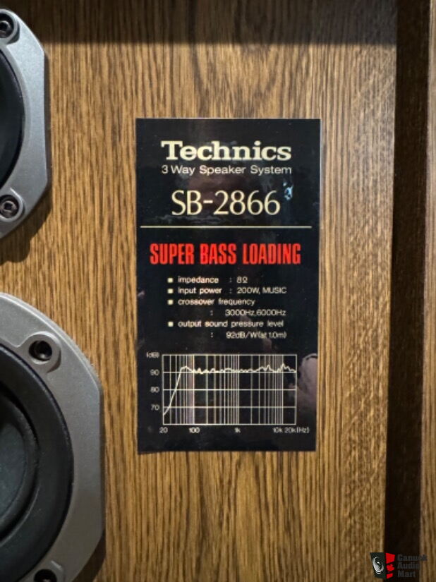 Technics 3 way speakers with 12 inch woofers
