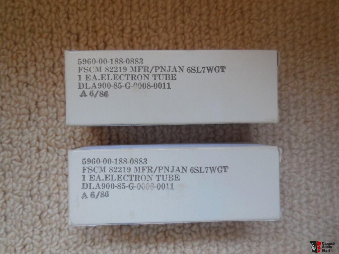 Philips 6SL7 GT tubes