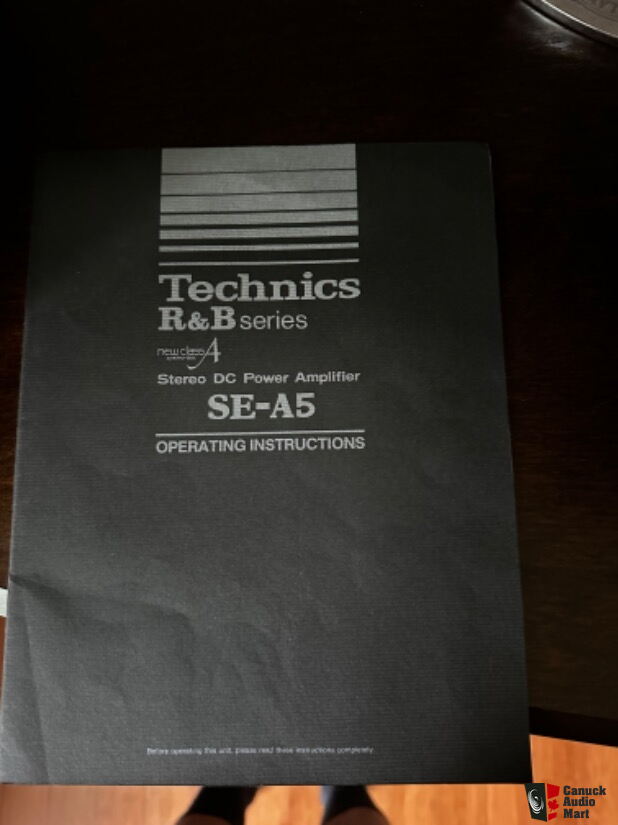 Technics SE A5 Stereo Power Amplifier Photo #5176952 - US Audio Mart