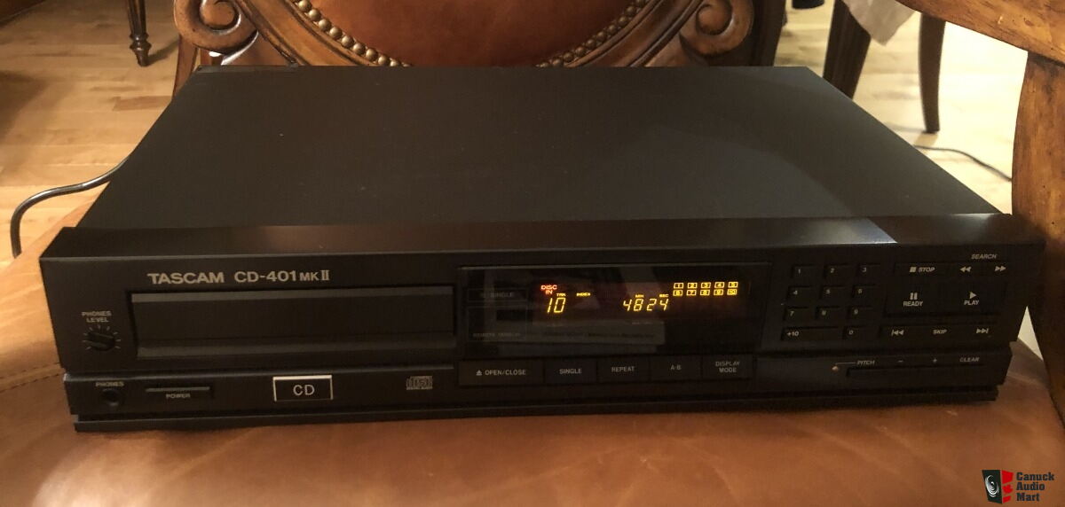 Tascam CD-401 MKII #2 CD Player / Transport. RCA and XLR Outputs Photo ...