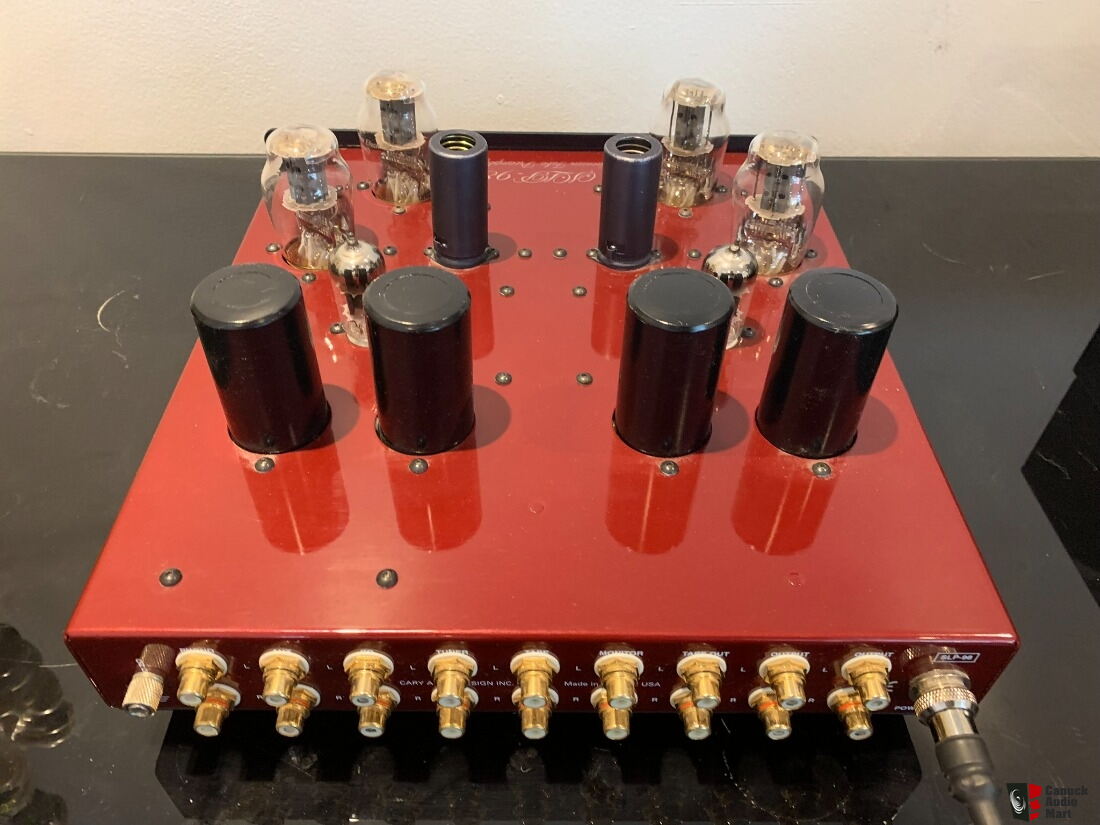 Cary Audio SLP-98P Tube Pre-Amp with Phono input - Red color Photo ...