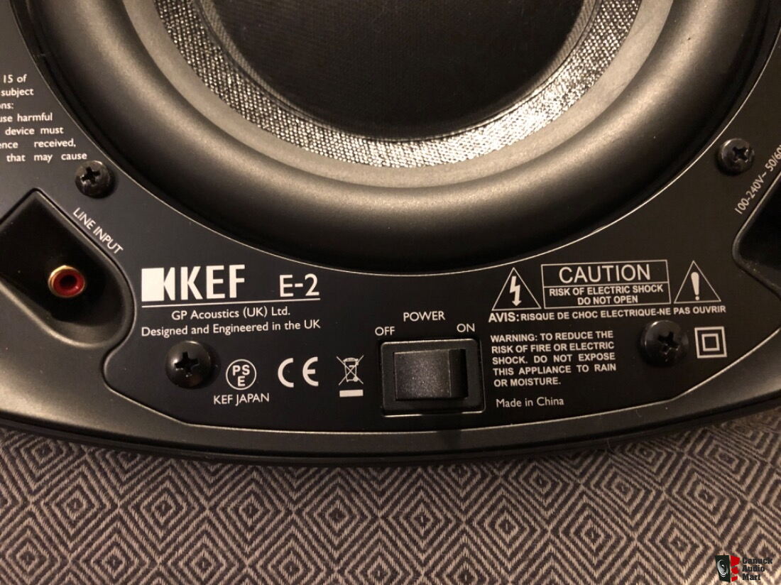 KEF (egg) E305 surround sound speaker set with E-2 subwoofer Photo ...