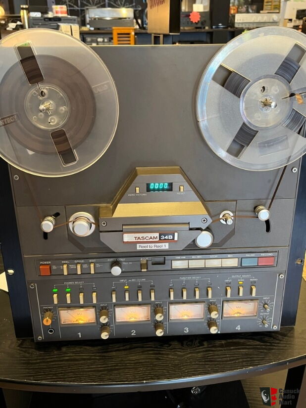 Tascam 34B Reel to Reel Deck Dealer Ad - Canuck Audio Mart