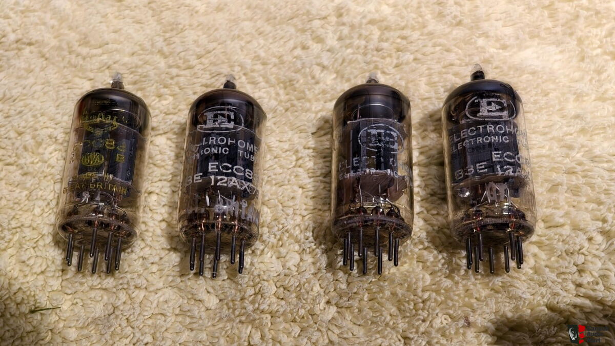 Single Tubes of (Early 1960's) Amperex + Brimar + Hammond + Fisher ...