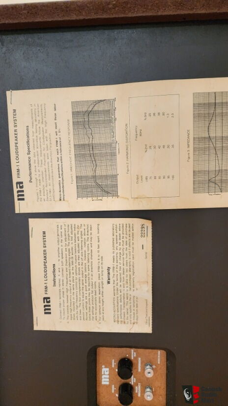 Micro Acoustics FRM-1 Photo #5194931 - Canuck Audio Mart