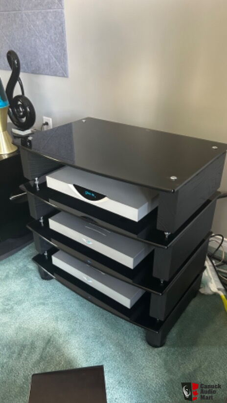 Custom design Milan reference 4 shelf stand For Sale - Canuck Audio Mart