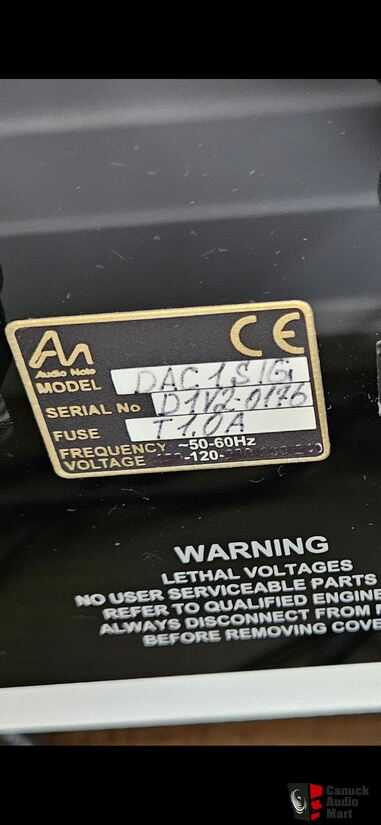 Audio Note UK 1.1x Signature DAC Photo #5198478 - Canuck Audio Mart