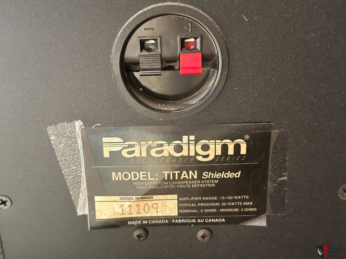 Paradigm Monitor 7, Center Channel and Titans bookshelf speakers ...