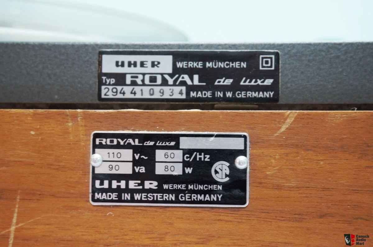 Vintage UHER Royal de Luxe reel to reel tape recorder - Made in West ...