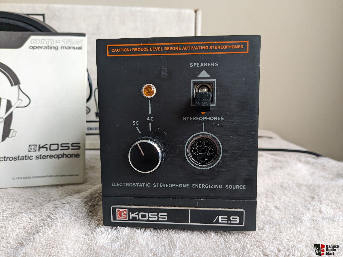 Original Koss ESP 9 Electrostatic headphones For Sale - US Audio Mart