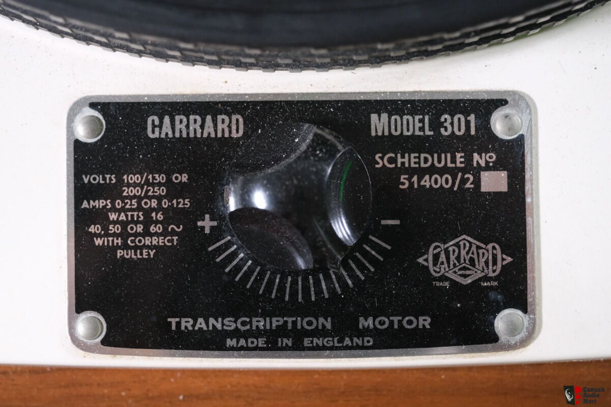 garrard 301 good condition Photo #5213098 - Canuck Audio Mart