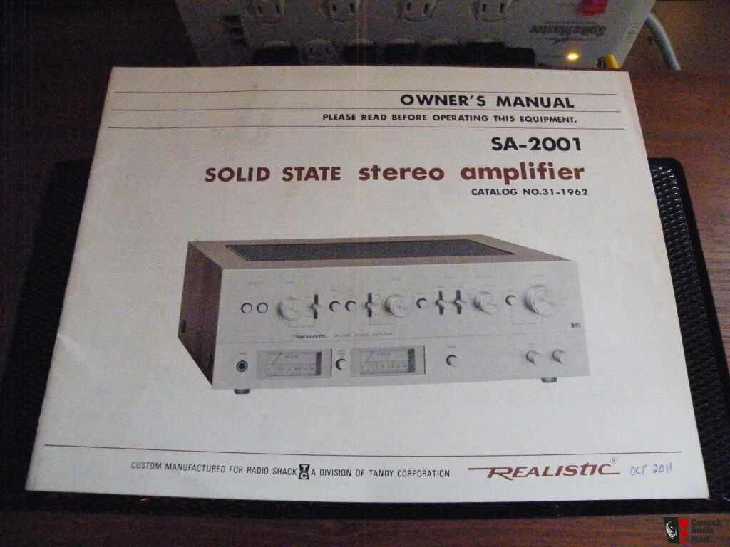 realistic sa-2001- 1979 integrated amp Photo #521381 - US Audio Mart
