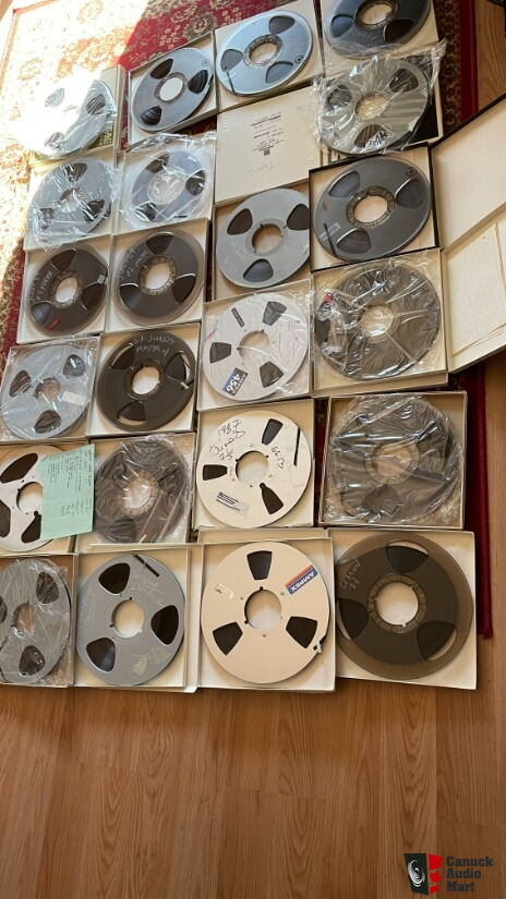 24 reel to reel tapes 1/4" from studio For Sale - Canuck Audio Mart