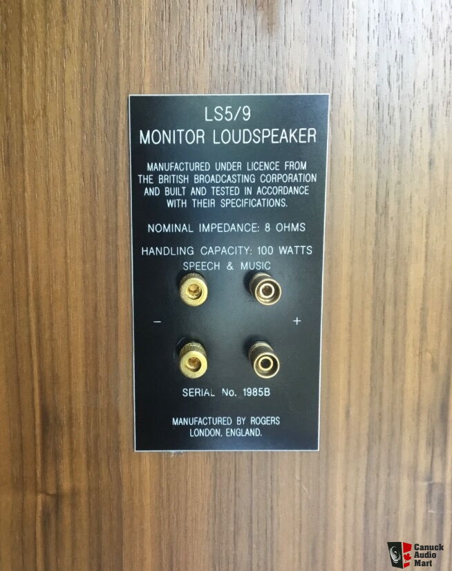 Rogers LS5/9 BBC Monitor Speakers - The Originals Photo #5217530 ...