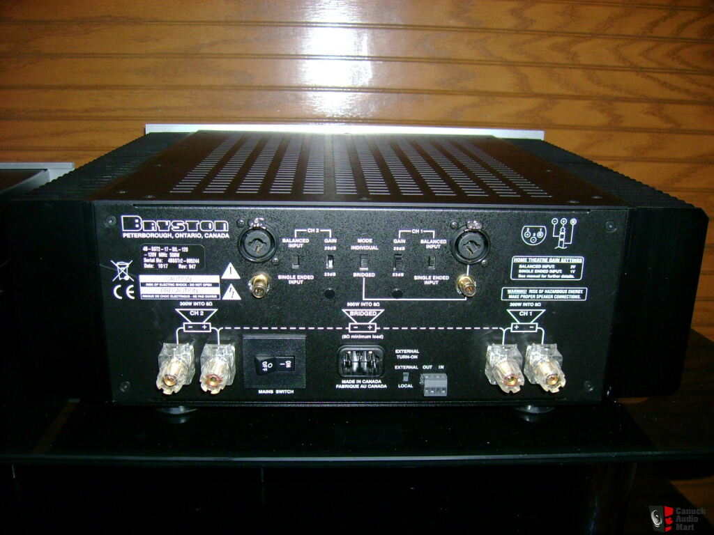 Bryston 4bsst2 amp silver W Bryston BP-26 preamp W/ Bryston BR-2 remote ...