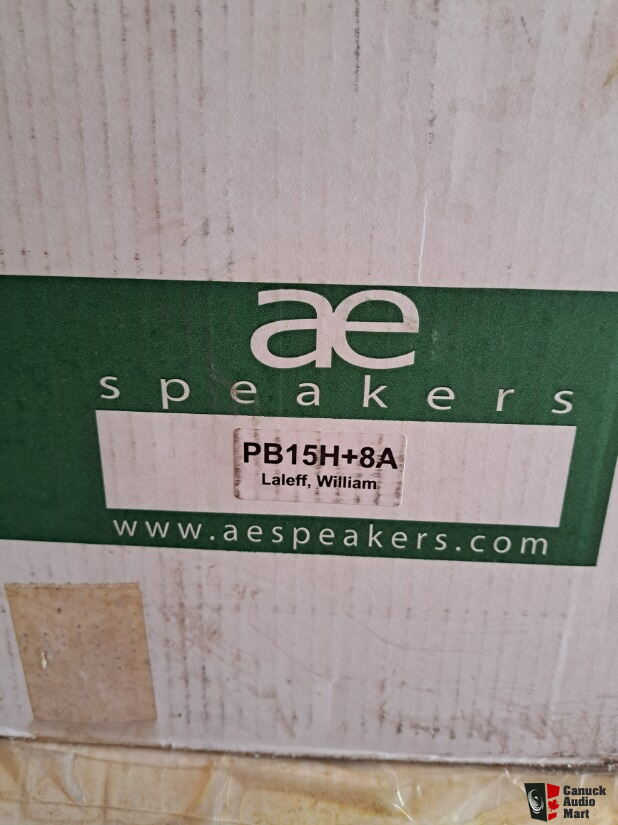 Acoustic Elegance PB 15H + Woofer Drivers. (TD15H+) New in Box. Apollo ...