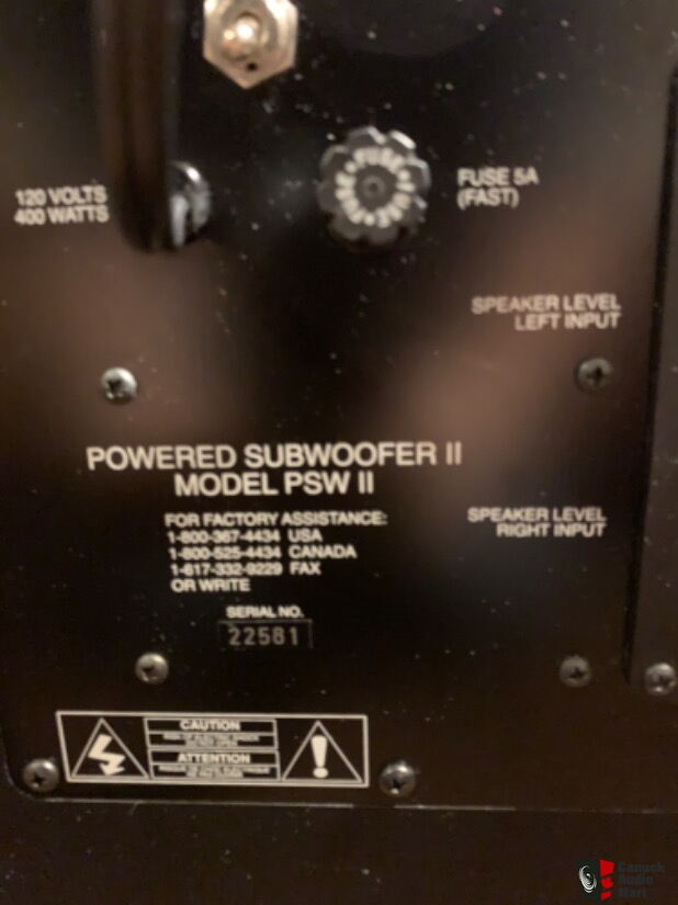 Cambridge Soundworks PWS II subwoofer Photo #5223204 - Canuck Audio Mart