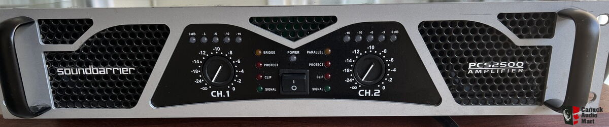 Sound Barrier Professional Amplifier PCS-2500 For Sale - Canuck Audio Mart