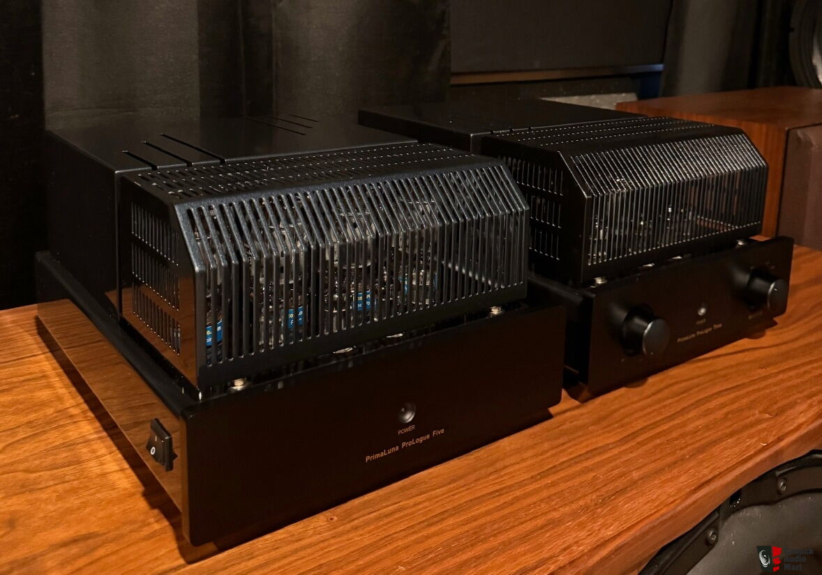 PrimaLuna Prologue Three preamp and Prologue 5 ampl PENDING FOR HOWARD ...