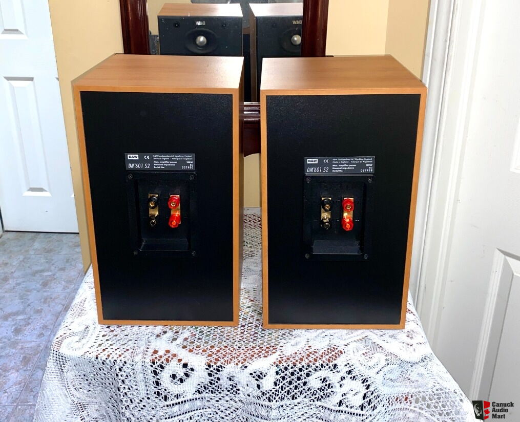 B&W Bookshelf Speakers in Cherry Finish DM601 S2 Photo #5235265 ...